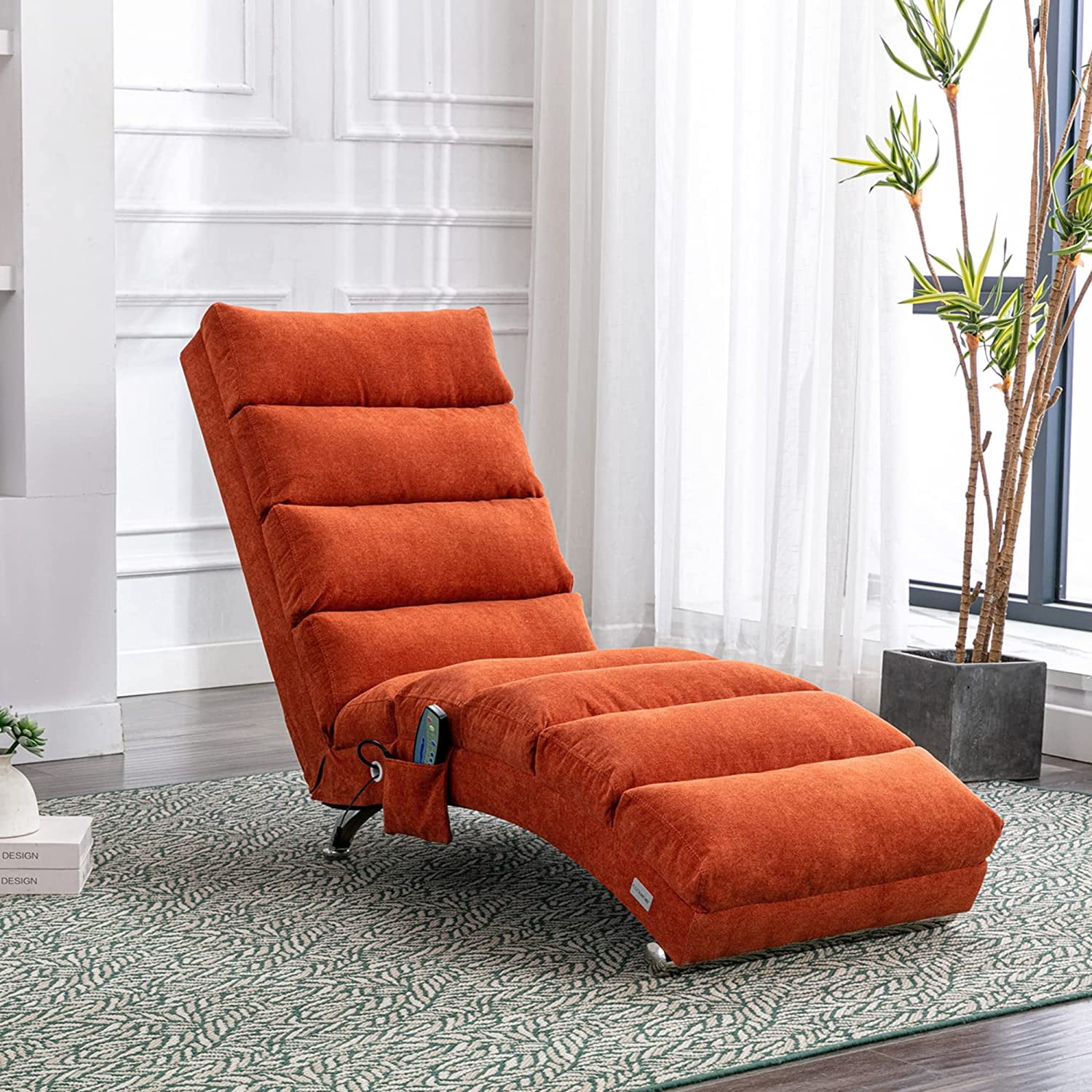 Massage Chaise Lounge with Remote Control, Modern 5 Modes Electric ...