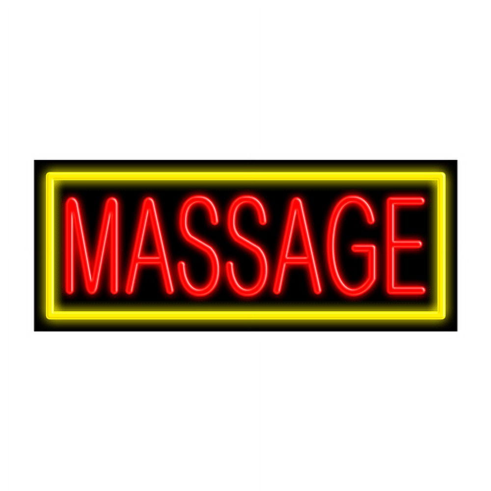 Massage-Glass Neon Sign Made in USA - Walmart.com
