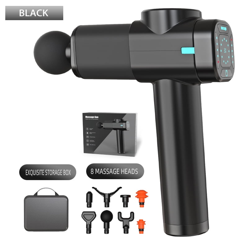 Massage Gun 30 Speed& 8 Heads Deep Tissue High Percussion Muscle Back ...