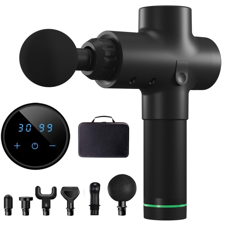 Massage Gun 30 Speed LCD Touch Display Screen Deep Tissue Percussion ...