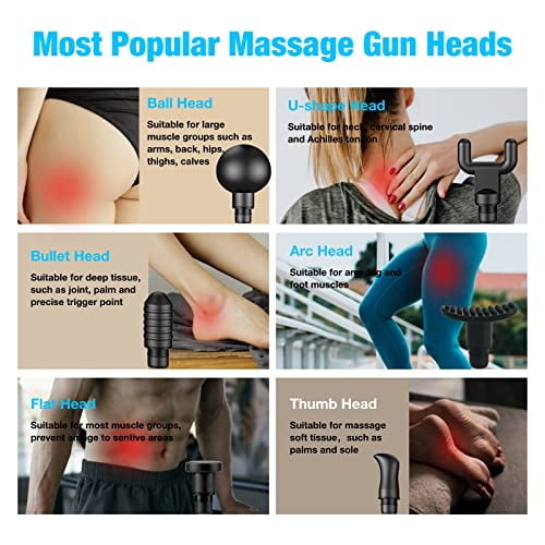 Massage Gun Attachments for Hypervolt Go, Upgraded 15 PCS Massager ...