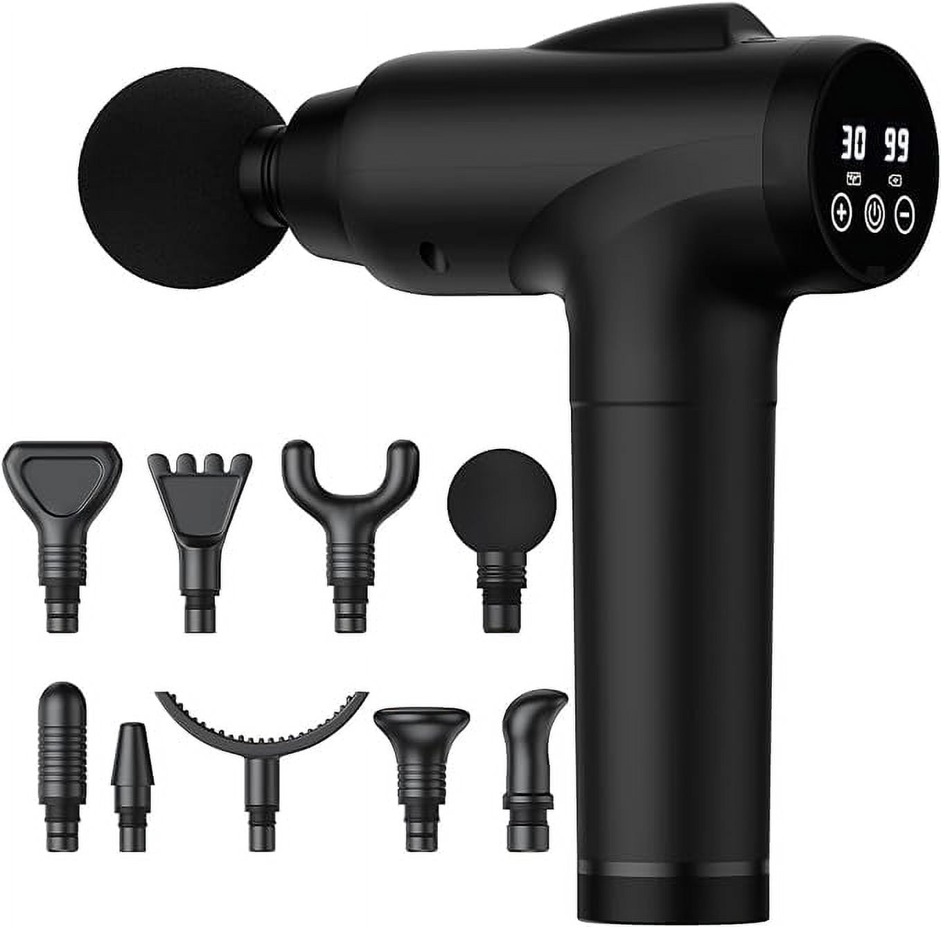 OLsky Muscle Massage Gun, 9 Massage Heads with LED Display,Deep Tissue ...