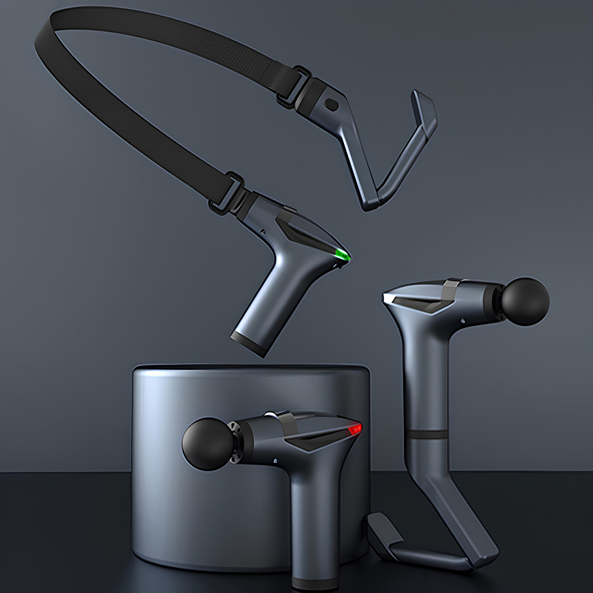 ELEVANZA Massage Gun 3-In-1 Deep Tissue, Muscle Massager Belt, Extended ...