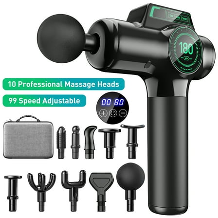 Sharper Image Deep Tissue Portable Percussion Massage Gun, Powerboost ...