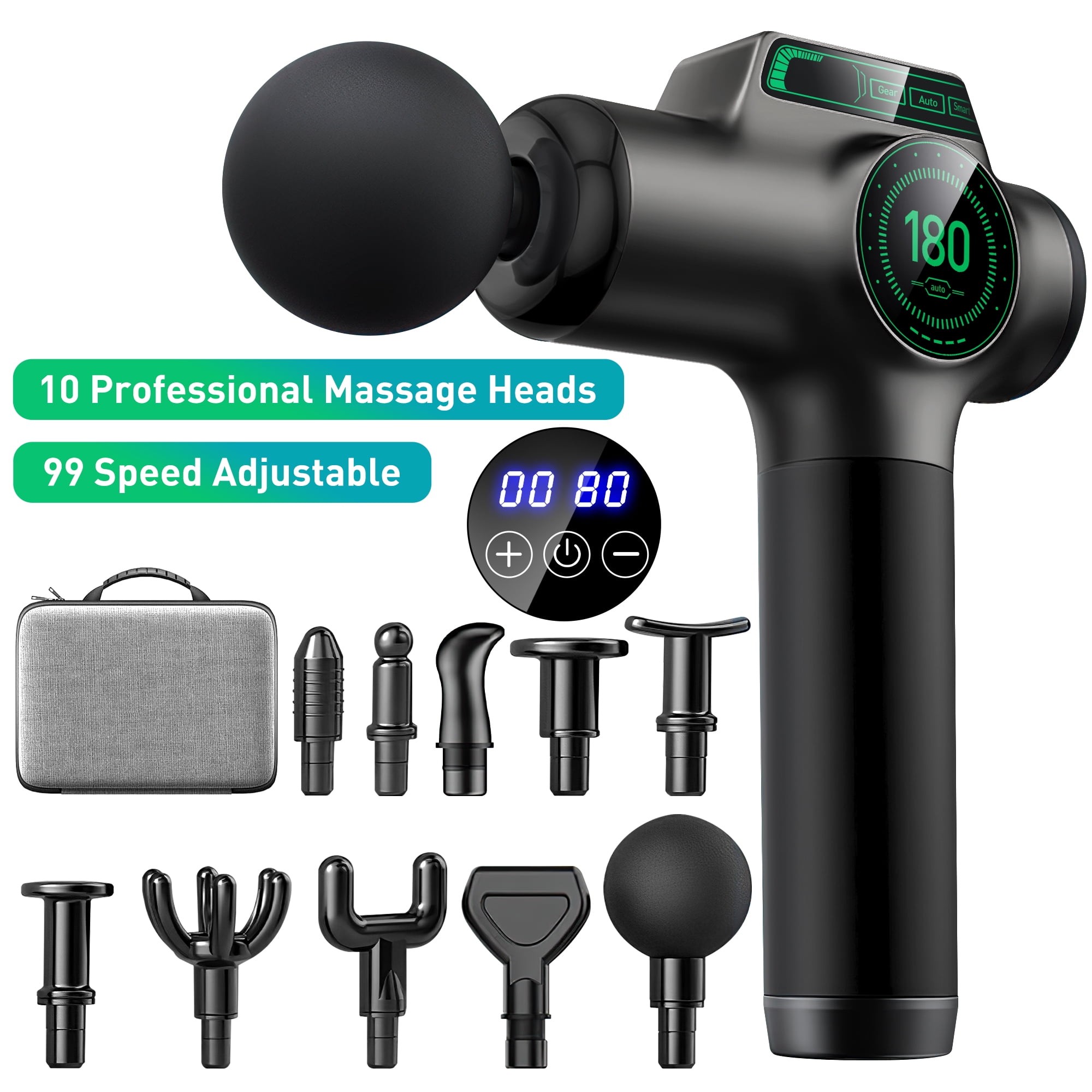 Massage Gun Deep Tissue Muscle Percussion Back Neck Head Handheld Hammer Massager For Athletes