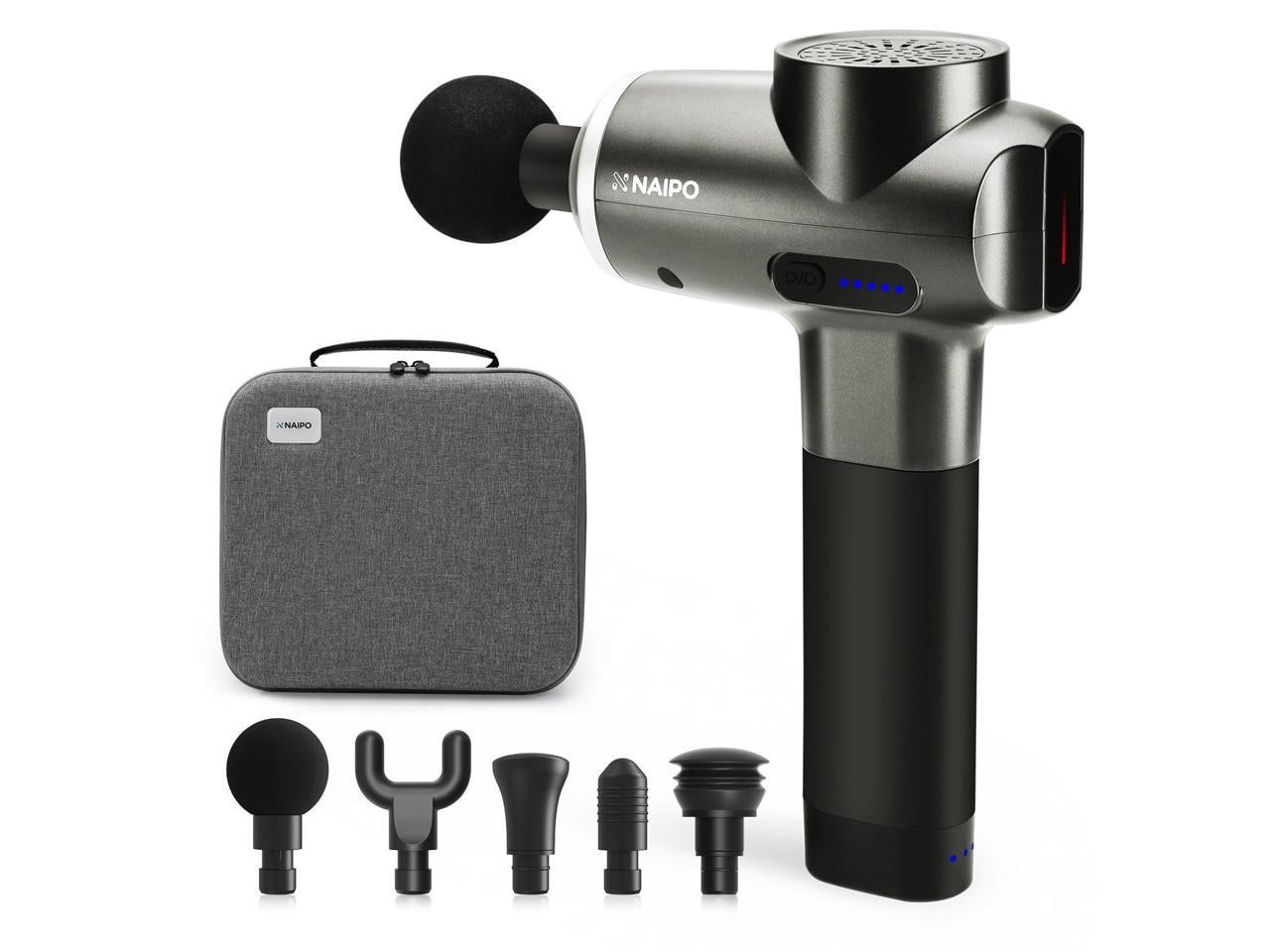 Massage Gun Deep Tissue Muscle Percussion Massager 5 Heads for Pain ...