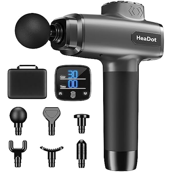 Massage Gun Deep Tissue, Quiet Percussion Muscle Back Neck Head Body ...