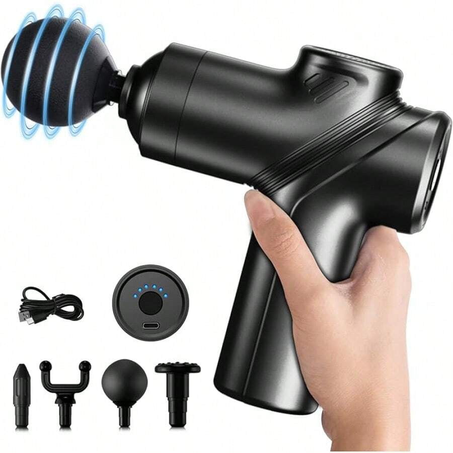 Massage Gun Deep Tissue, Silent Brushless Motor And Portable Massage ...