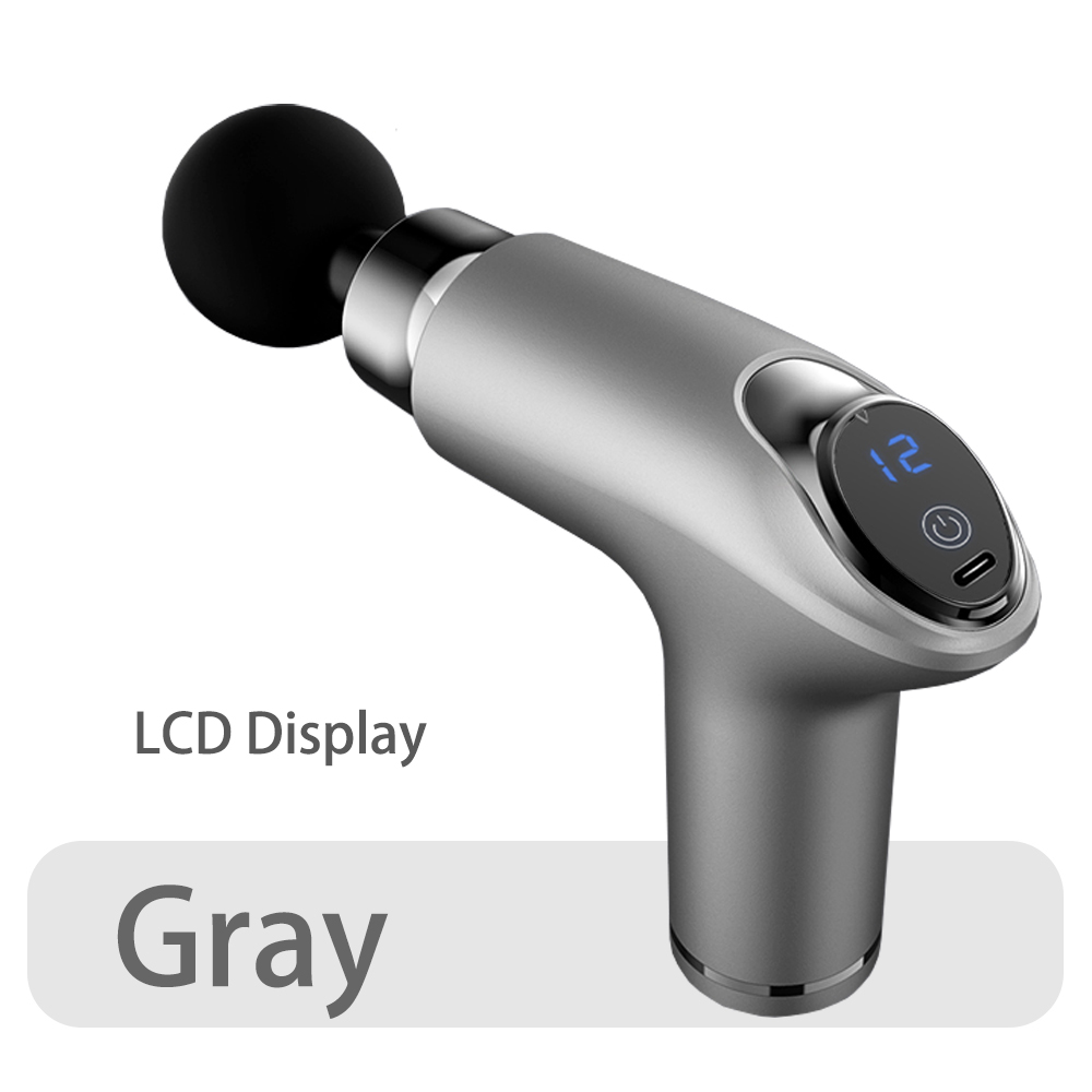 Massage Gun Mini LCD Display Electric Fascia Gun Muscle Relaxant ...