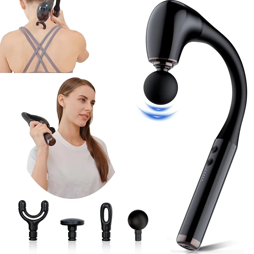 Massage Gun with Extension Handle Deep Tissue for Muscle Neck Shoulder ...