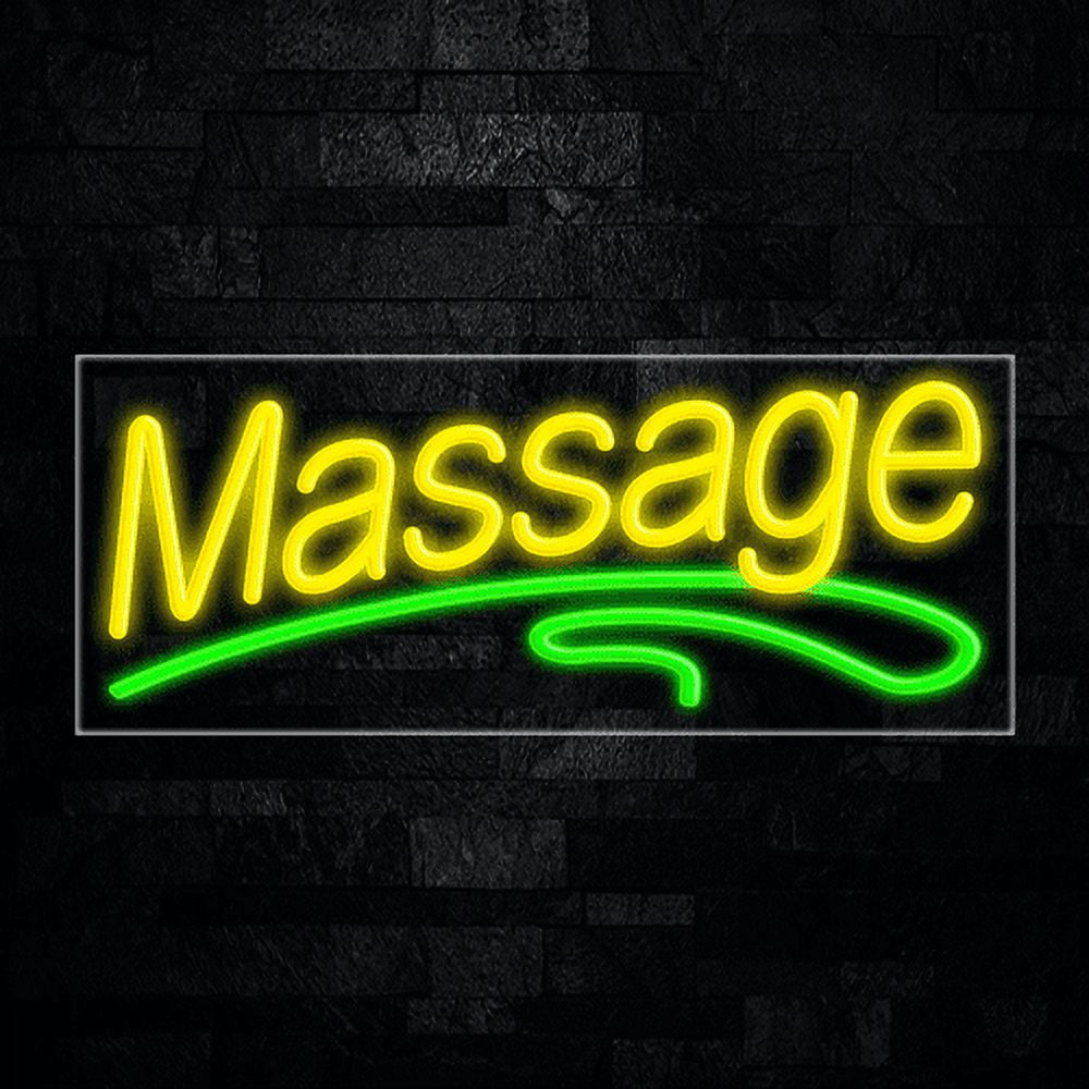 Massage-LED Neon Sign 30"L x 12"H #30832 - Walmart.com