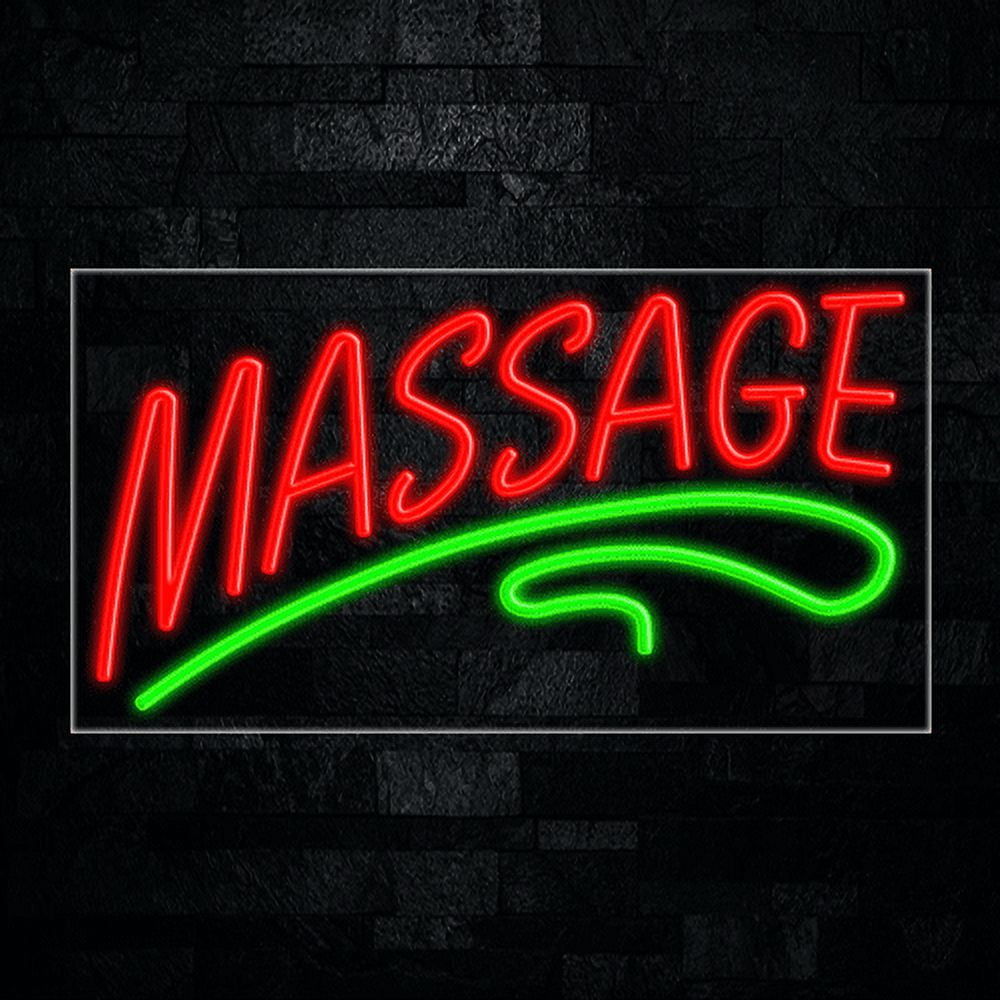 Massage-LED Neon Sign 33"L x 18"H #30352 - Walmart.com
