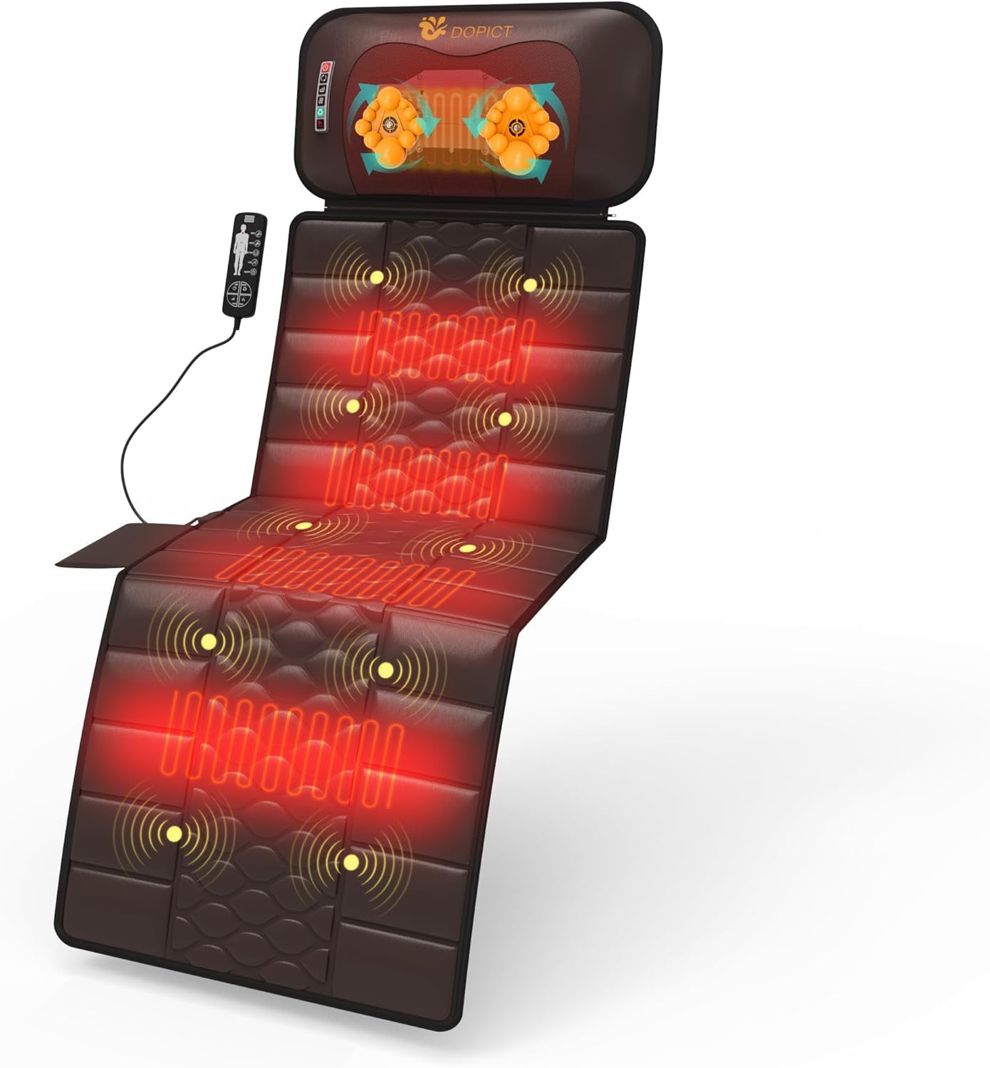 Massage-Mat, Detachable Neck Massager, Full Body Vibration Heating ...