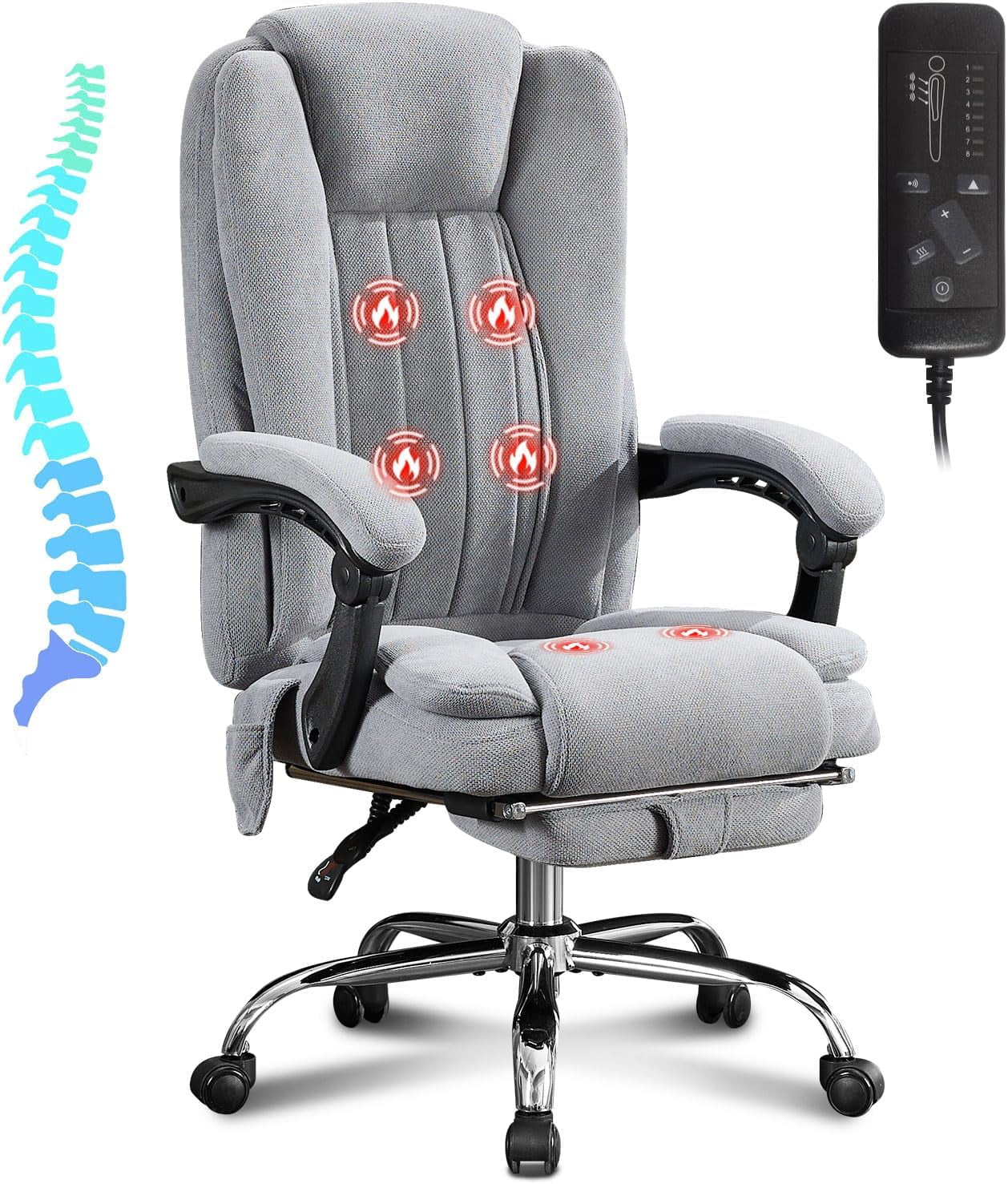 Massage Office Chair with Heat and Vibration Points，Executive Office ...