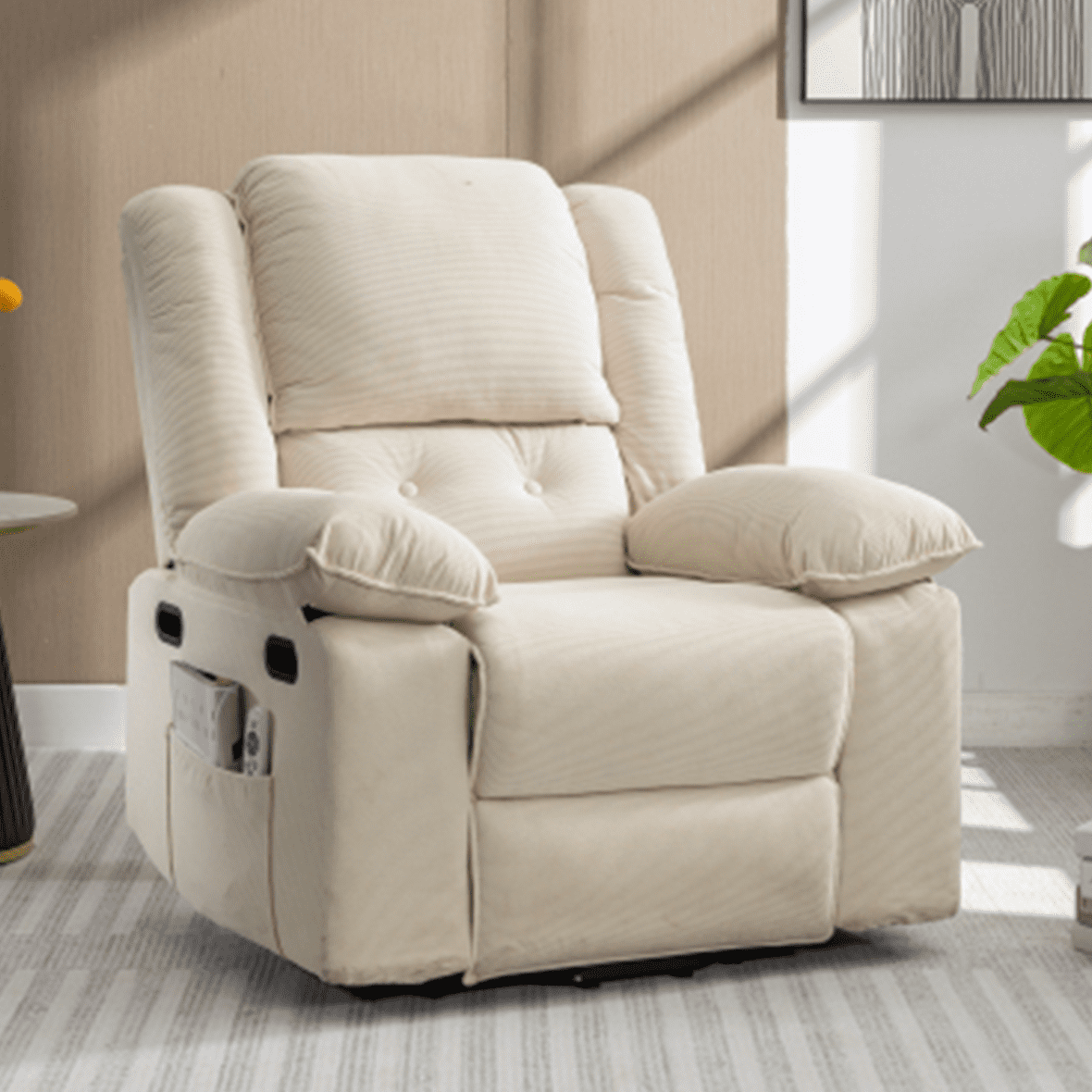 Massage Recliner Chair, Adjustable Recliner Sofa Chairs with Heating ...