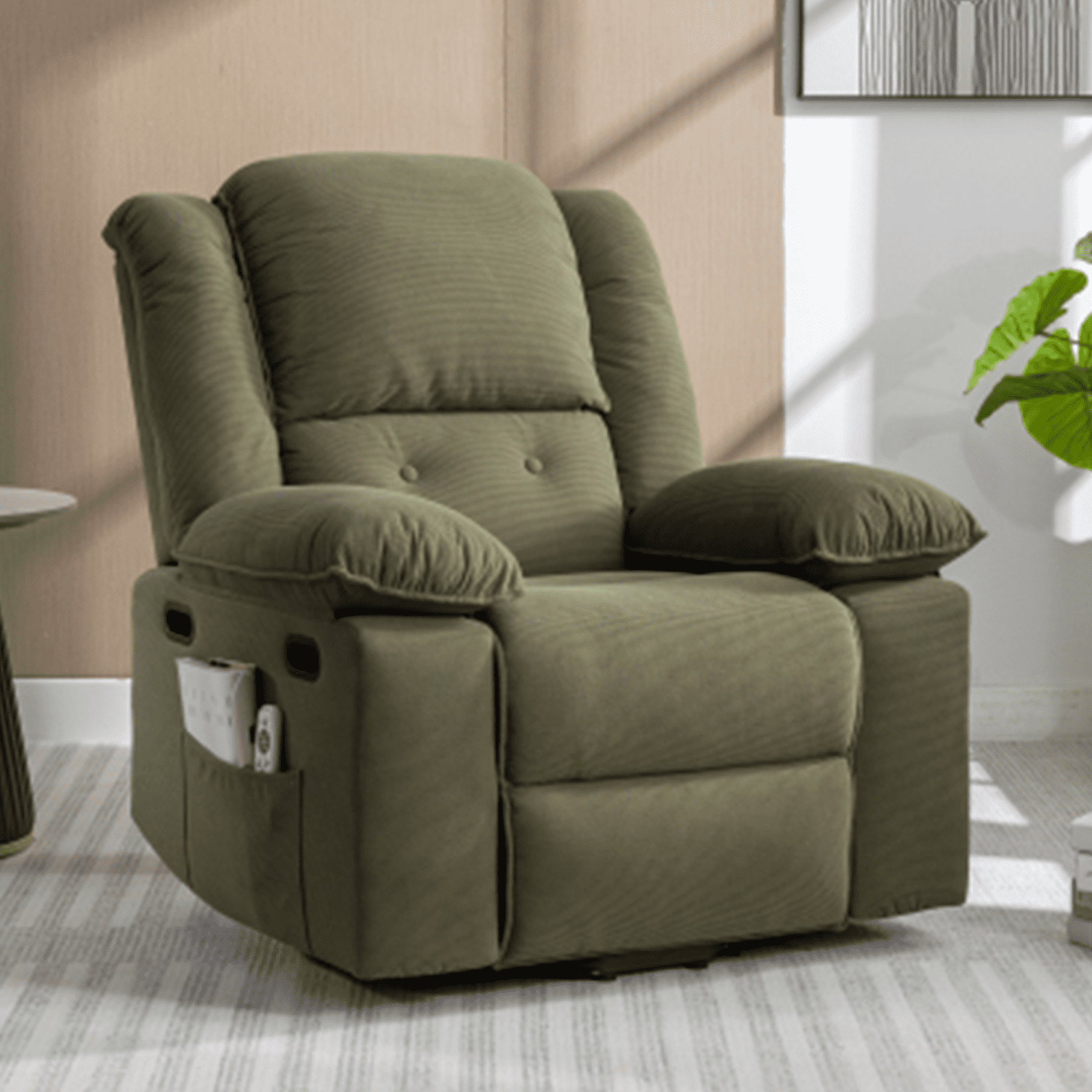 Massage Recliner Chair, Adjustable Recliner Sofa Chairs with Heating ...