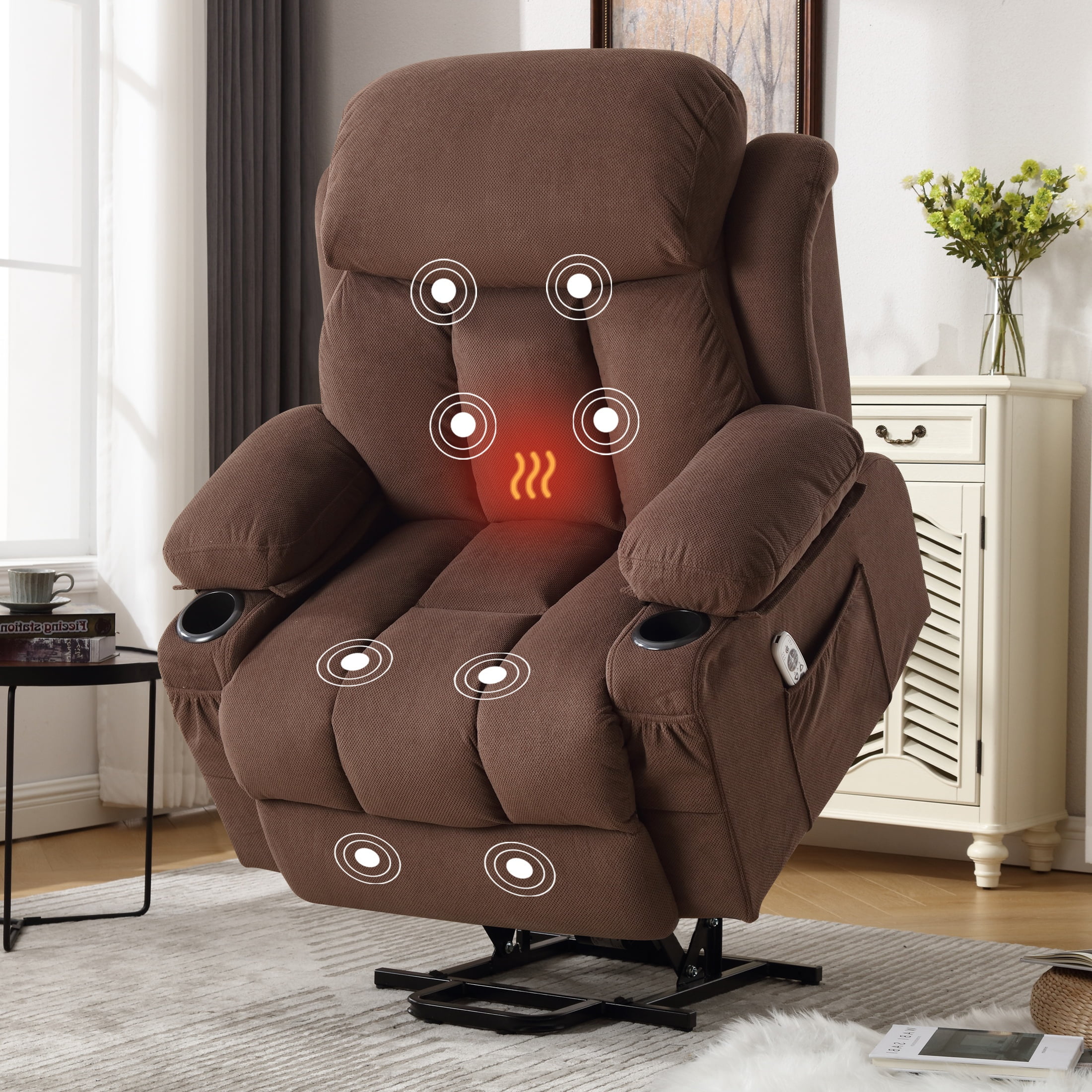 Segmart Recliner Chair with Massage and Heat, Ergonomic Overstuffed ...