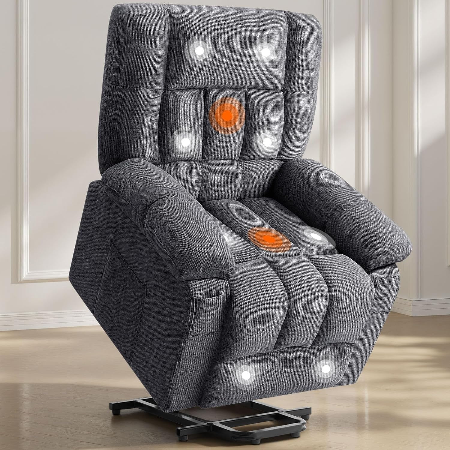 Massage Recliner Chair for Adults, Adjustable Home Theater Seating with ...