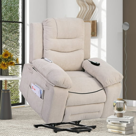 Massage Recliner,Power Lift Chair for Elderly with Adjustable Massage ...