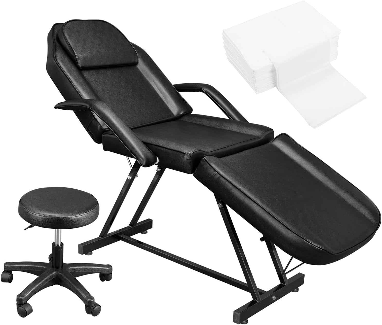 Massage Salon Tattoo Chair Esthetician Bed with Hydraulic Stool,Multi ...