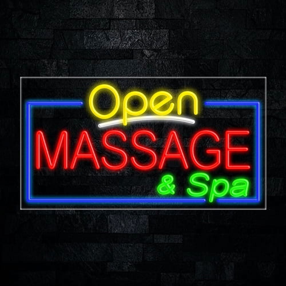 Massage & Spa LED Neon Sign 33"L x 18"H #35790 - Walmart.com
