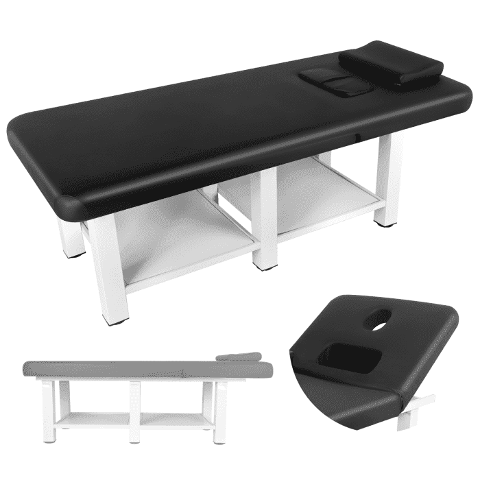 Massage Table, Adjustable Backrest Heavy Duty Spa Facial Bed, Physical ...