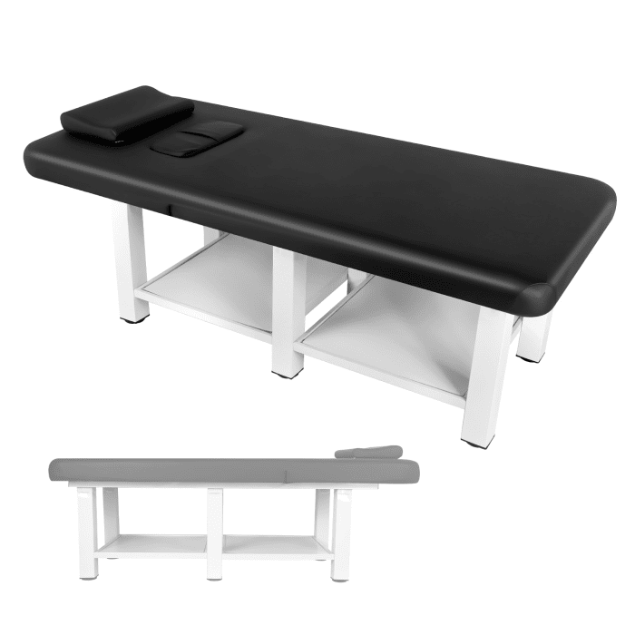 Massage Table, Heavy Duty Professional Physical Therapy Table, Massage Bed with Metal Frame ...