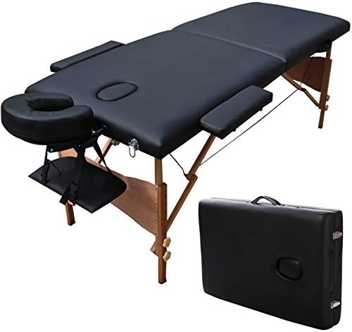 Massage Table Portable, 84" Long 34" Wide 2 Fold Adjustable Folding ...