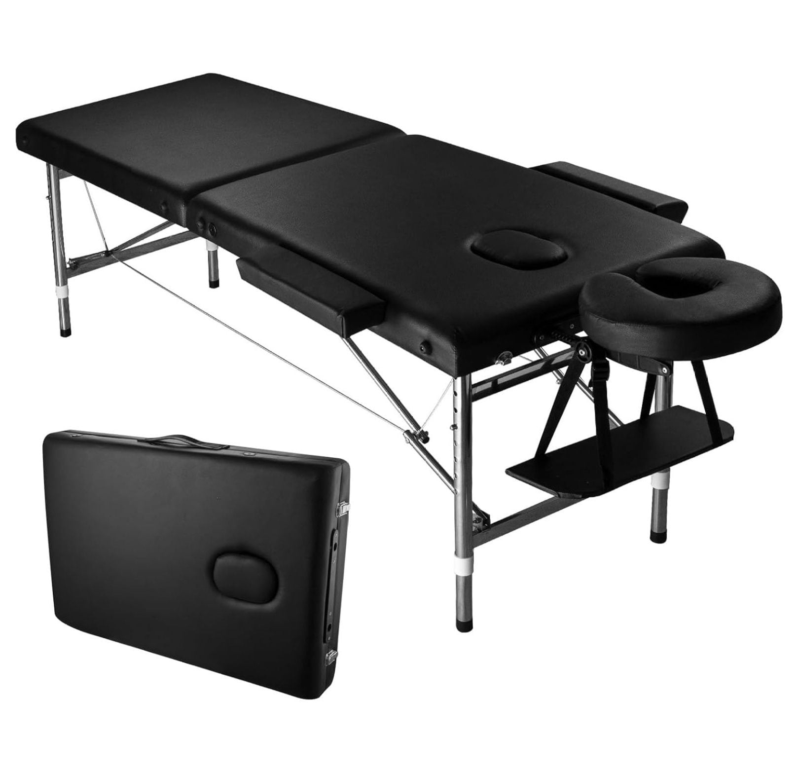 Massage Table Portable Height Adjustable Massage Bed Foldable Spa Lash ...