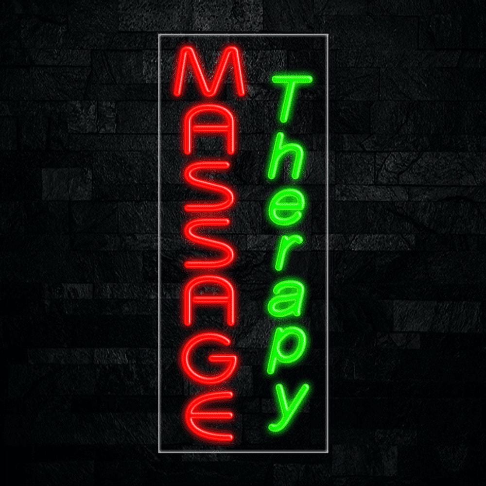 Massage Therapy-LED Neon Sign 12"L x 30"H #31041 - Walmart.com