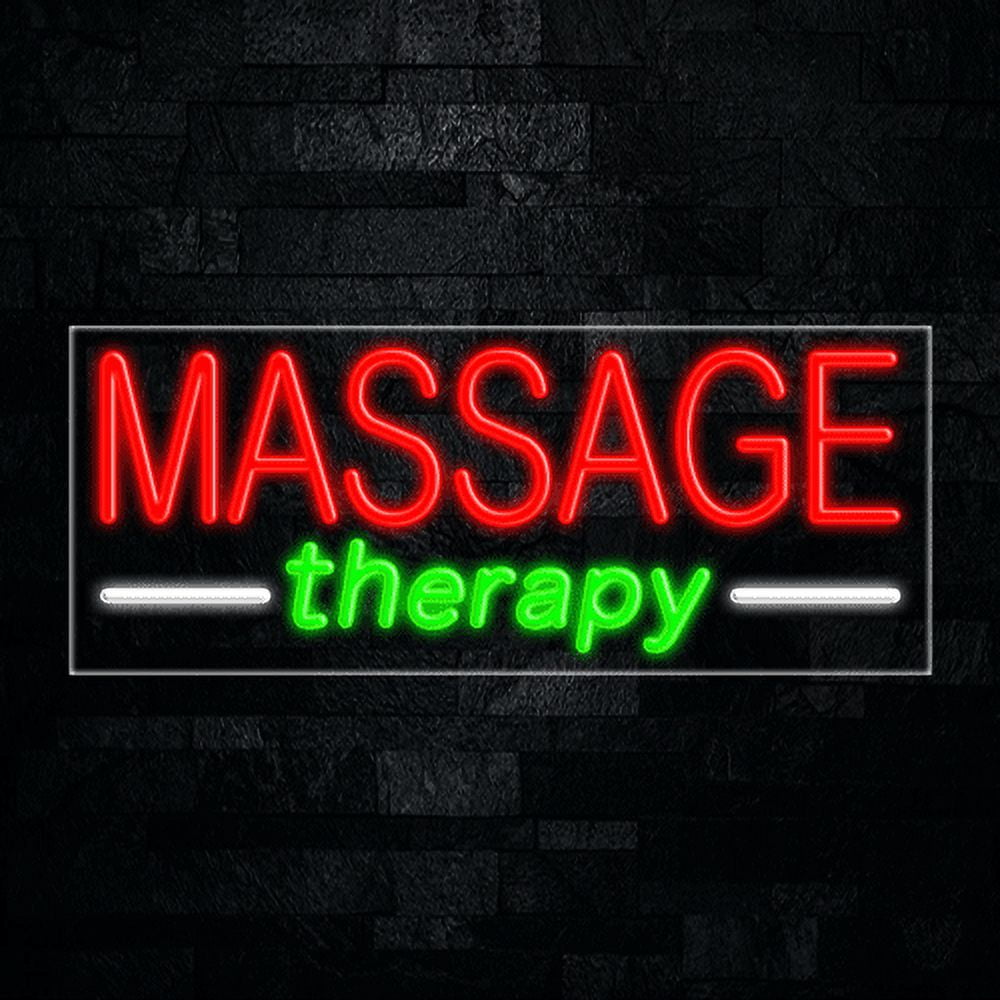 Massage Therapy-LED Neon Sign 30"L x 12"H #30575 - Walmart Business ...