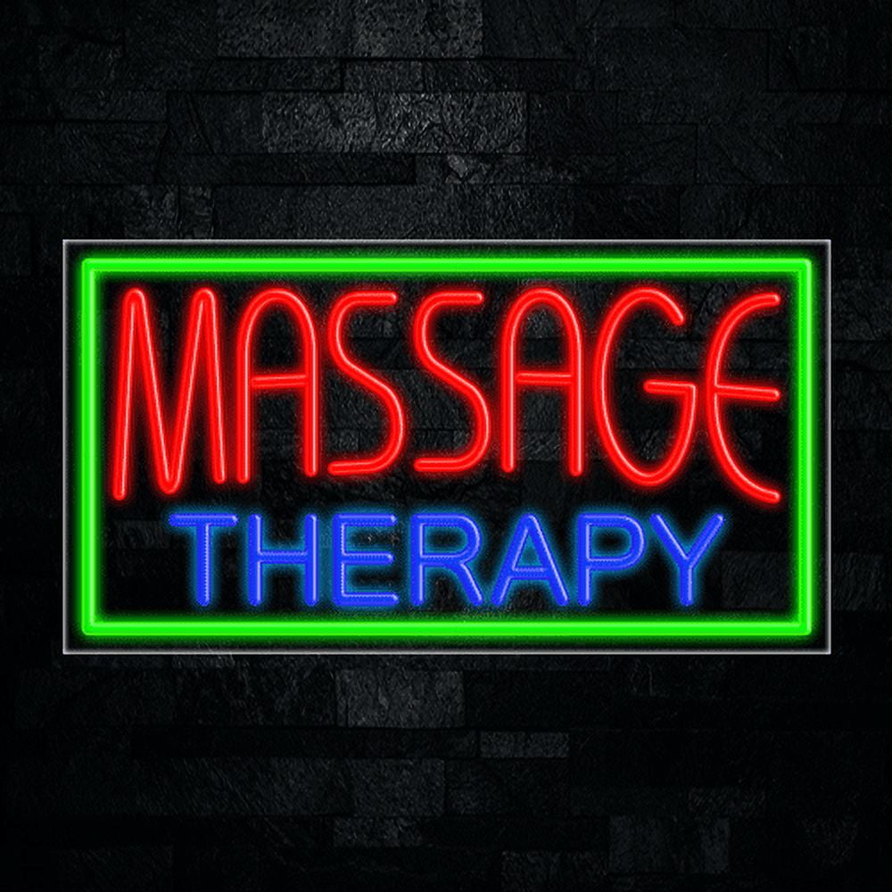 Massage Therapy-LED Neon Sign 33"L x 18"H #31093 - Walmart.com