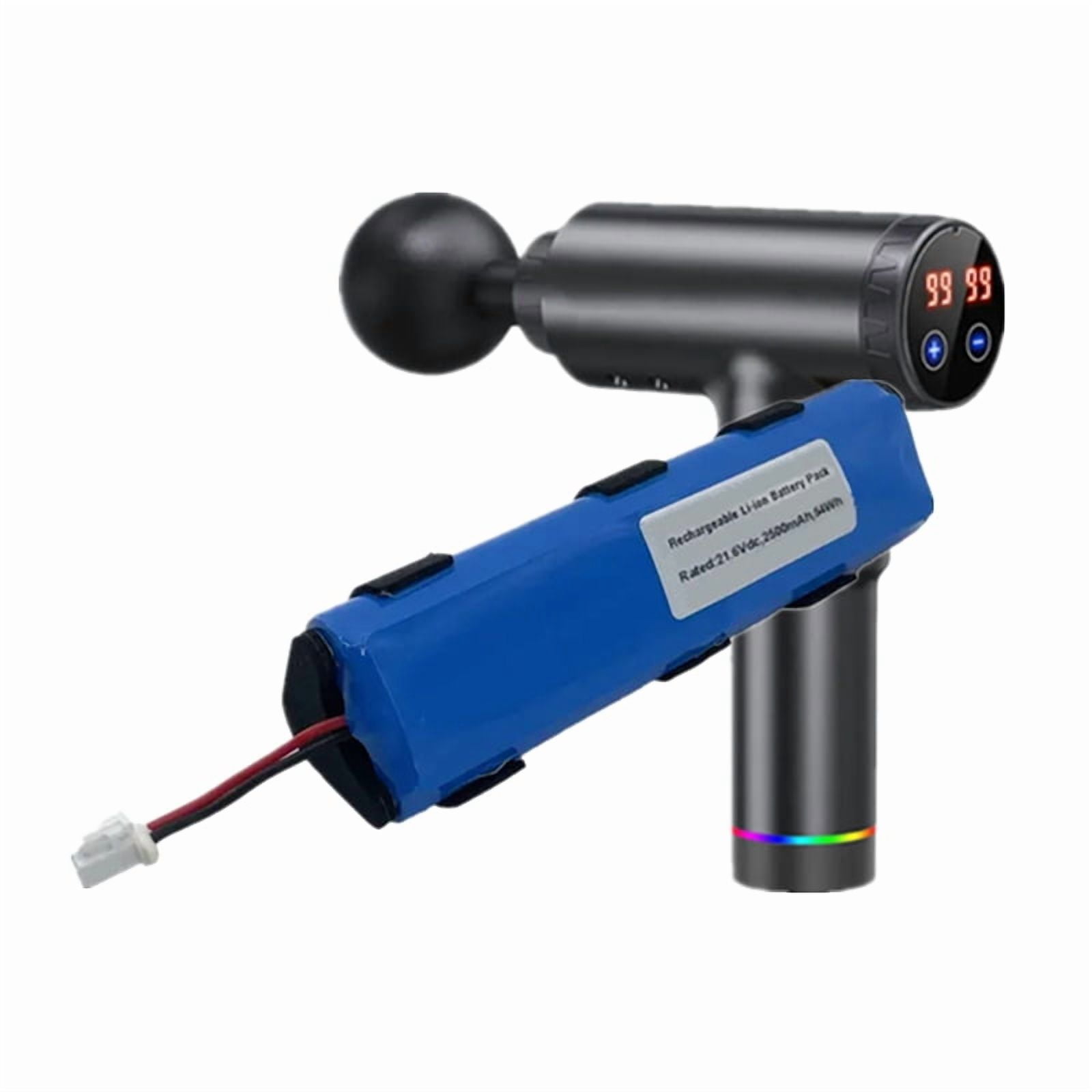 Massage gun battery 21.6v 2500mah 22.2v battery for Percussion Muscle ...