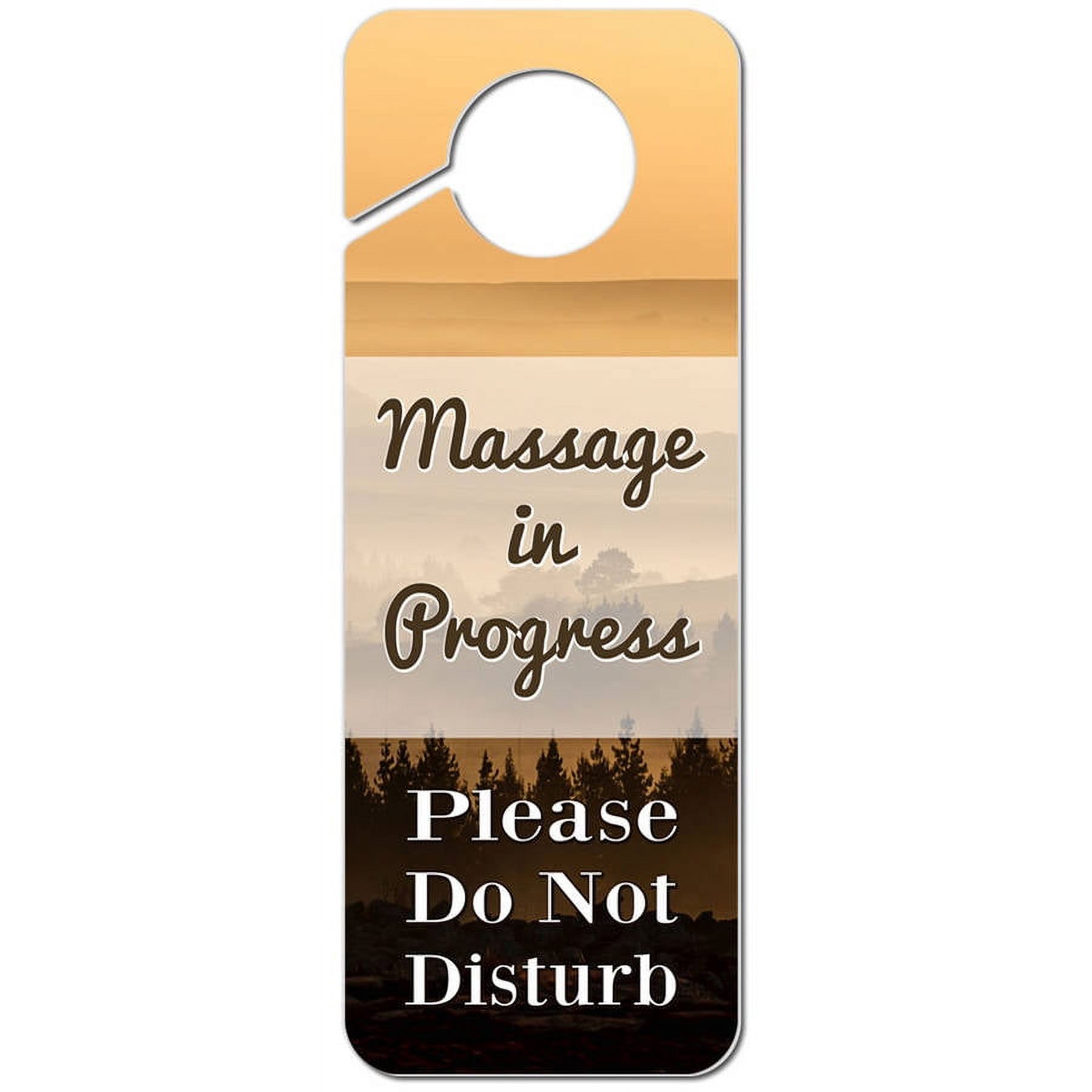 Massage in Progress Please Do Not Disturb Foggy Orange Landscape ...