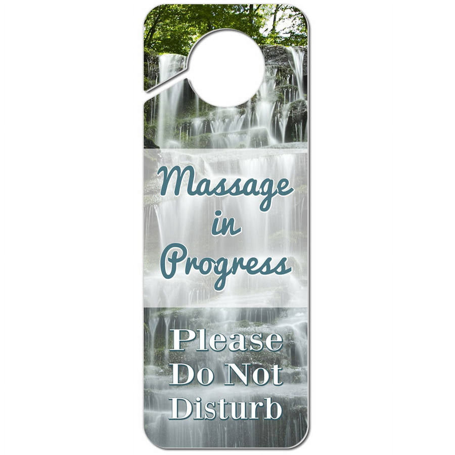 Massage in Progress Please Do Not Disturb Multiple Waterfalls Plastic ...