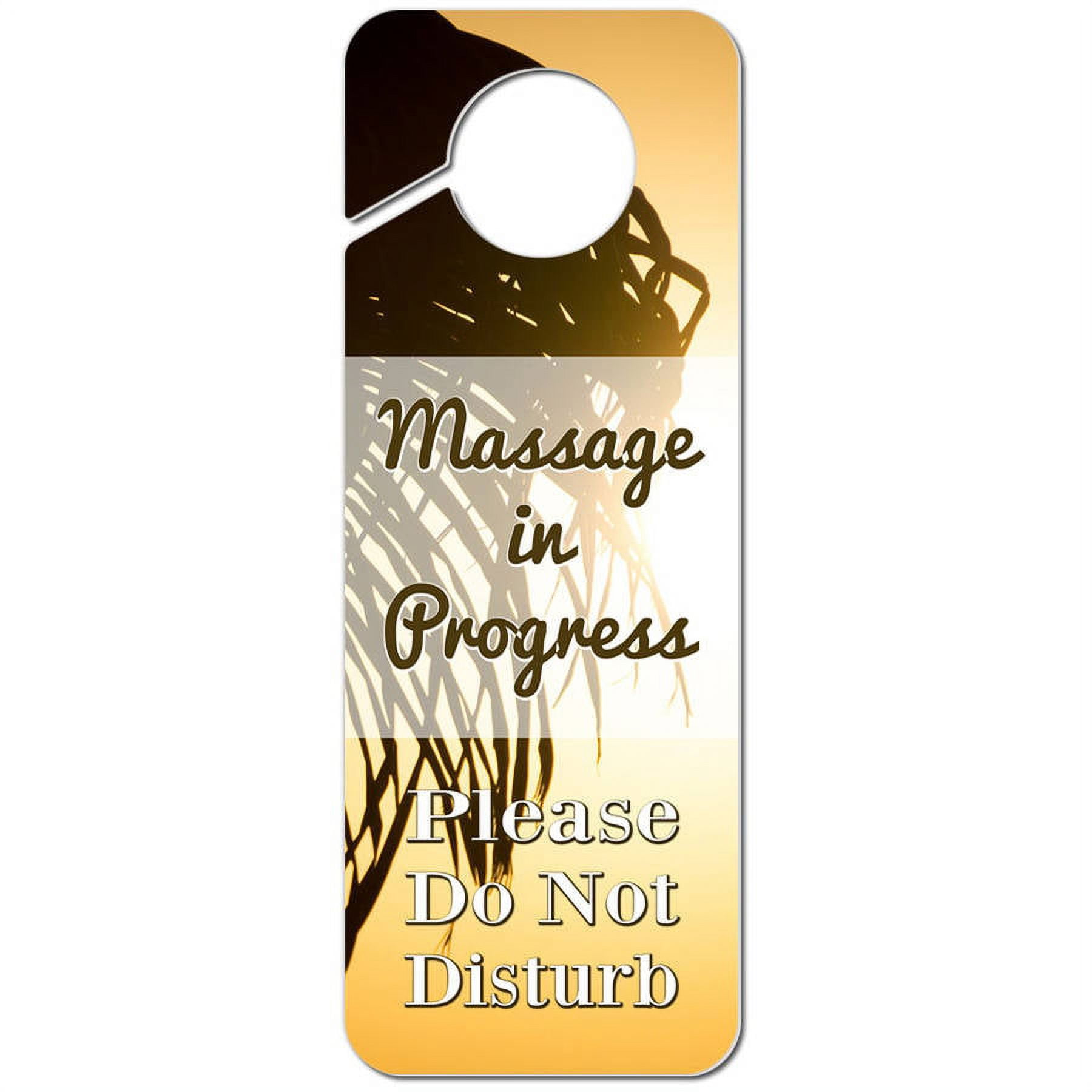 Massage in Progress Please Do Not Disturb Palm Tree Sunrise Plastic ...
