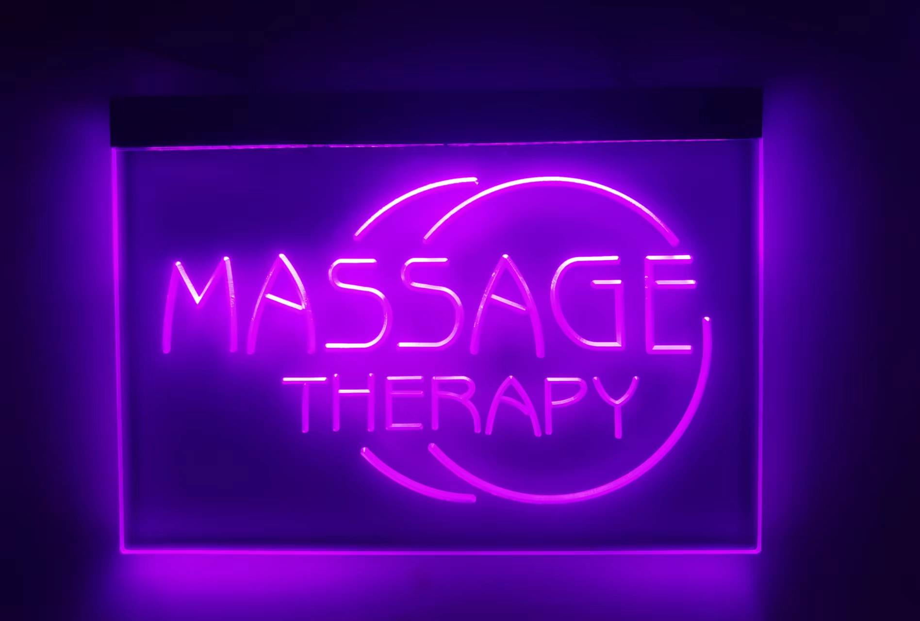 Massage therapy LED neon sign lamp wall decoration sports gift ...