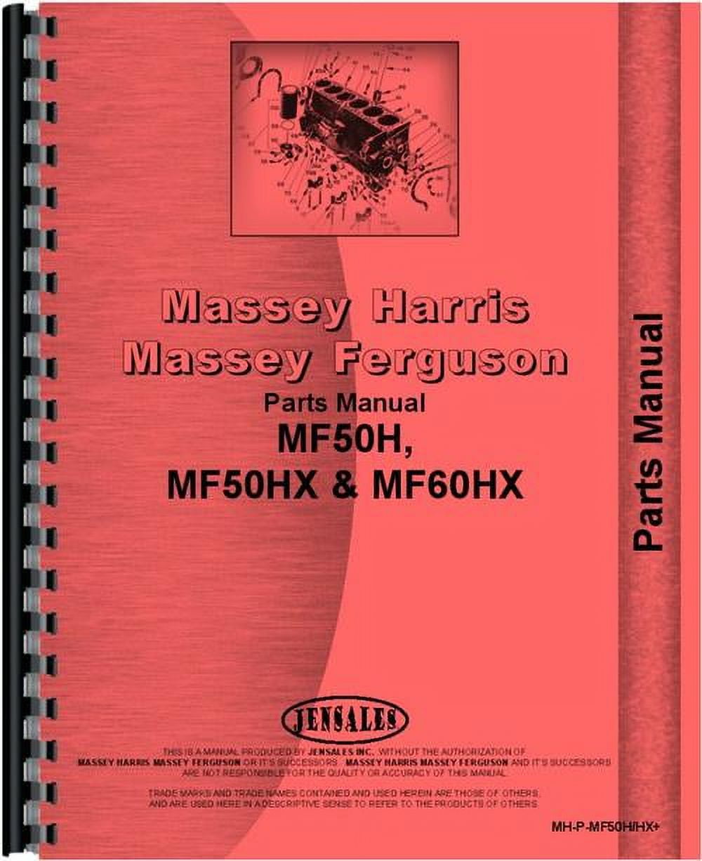 Massey Ferguson 50H Tractor Loader Backhoe Parts Manual - Walmart.com