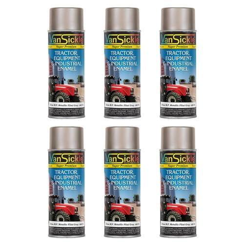 Massey Ferguson Flint Gray Metallic Tractor Aerosol 6-Pack fits Paint ...