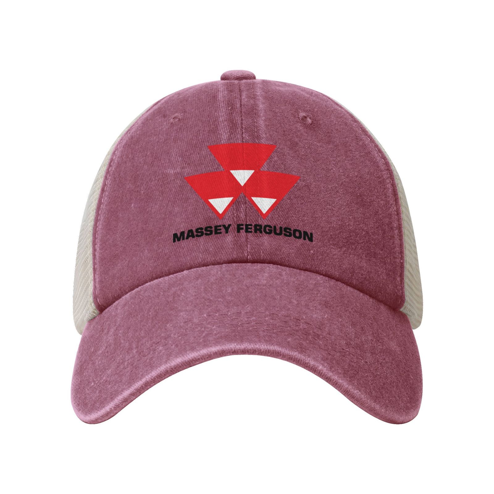 Massey Ferguson Logo Unisex Cowboy Mesh Baseball Cap Adjustable Vintage ...