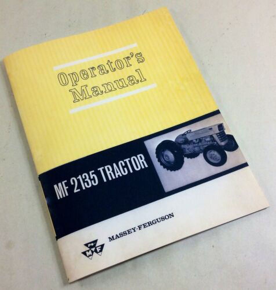 Massey Ferguson Mf 2135 Tractor Operators Owners Manual Gasoline ...