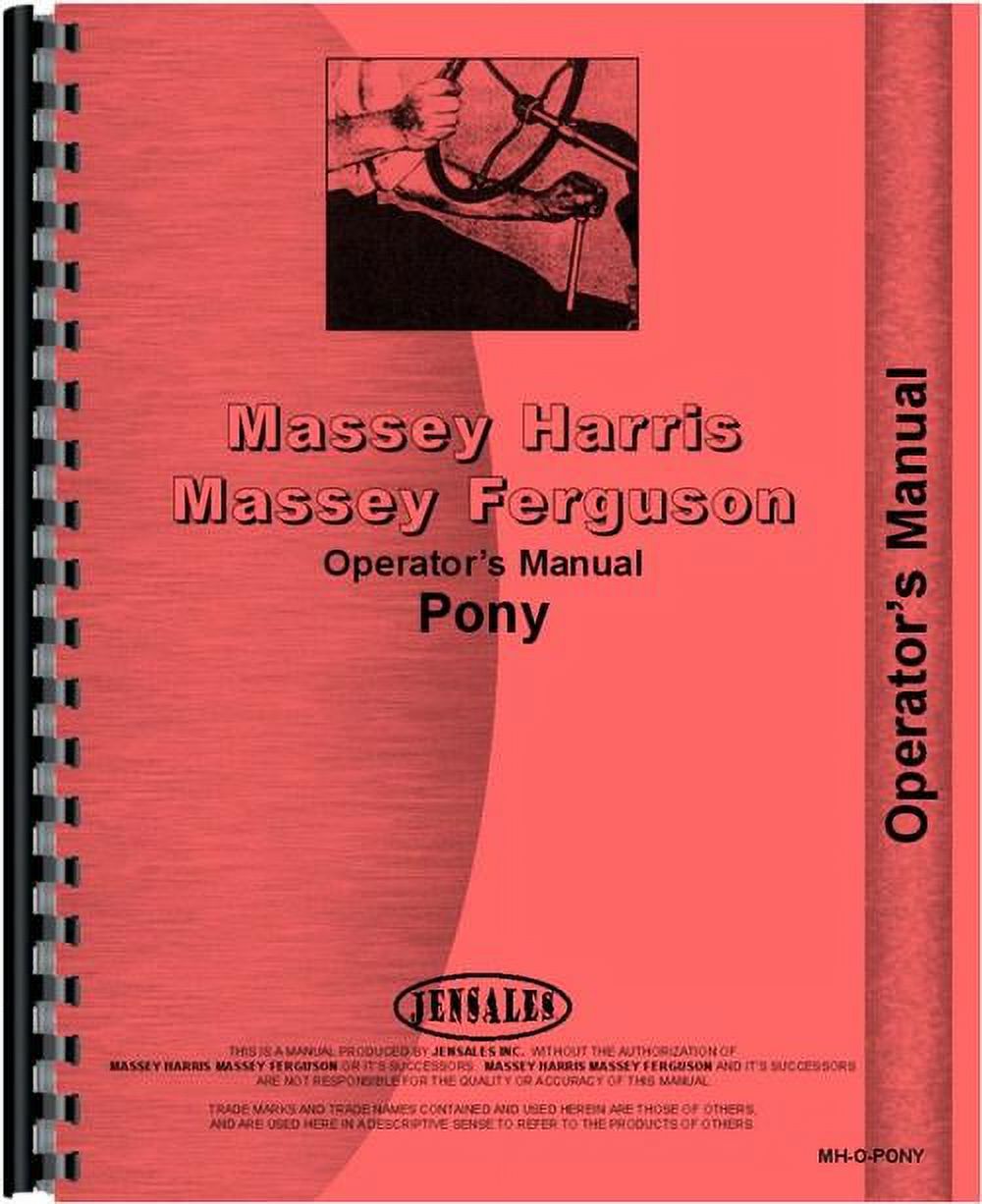 Massey Harris Pony Tractor Operators Manual - Walmart.com