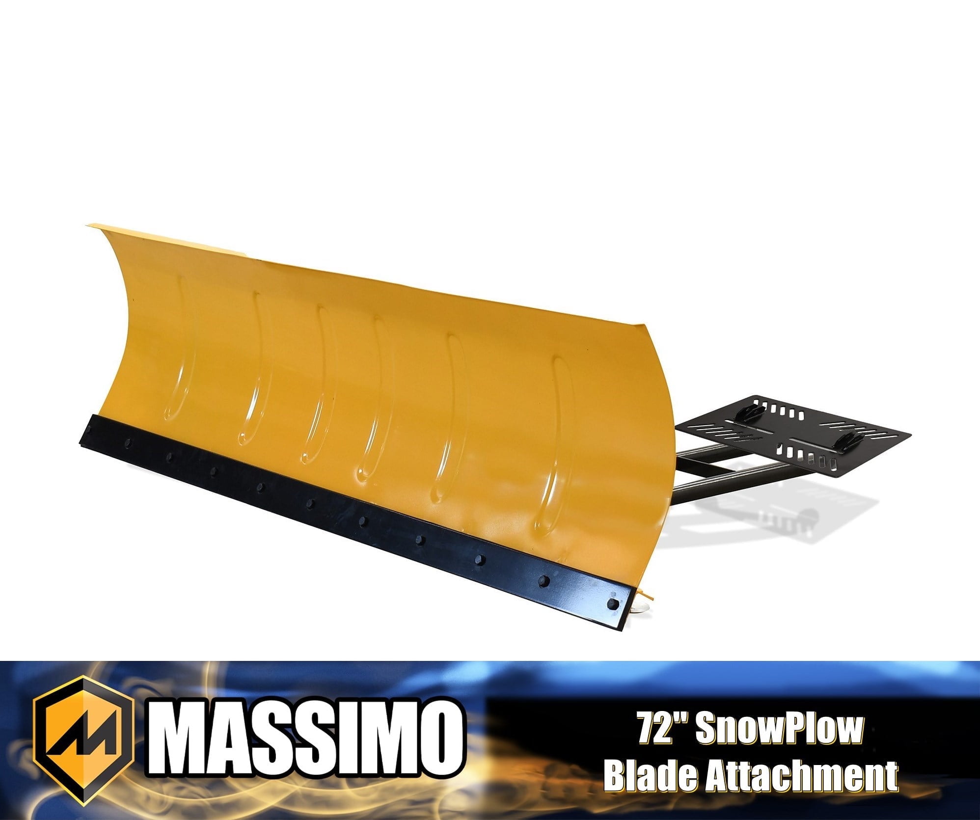 Massimo 72" Universal Snowplow Blade Kit for UTVs and ATVs - Durable ...