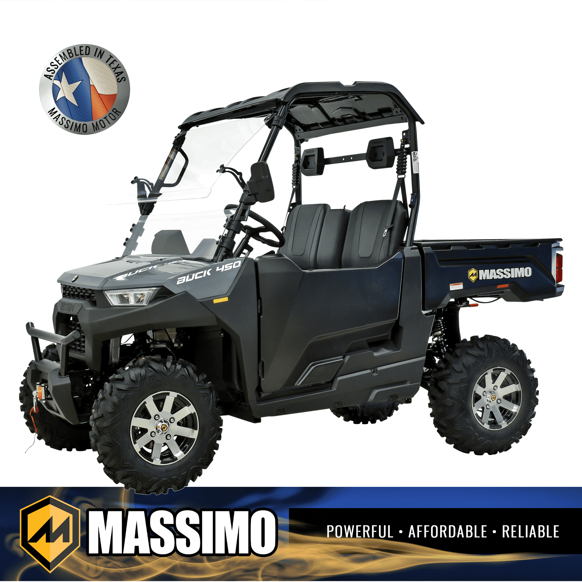 Massimo Buck 450 Side by Side UTV, EFI, 4 Stroke, 325cc, 25.5 HP, 4X4 ...