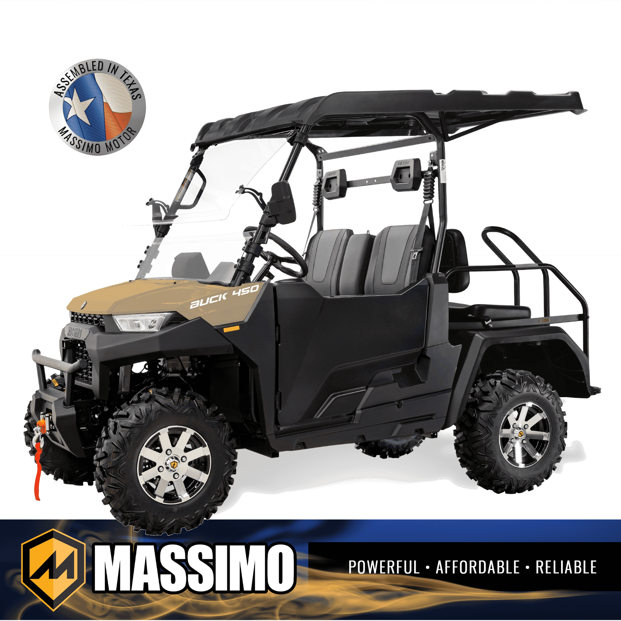Massimo Buck 450X Side by Side UTV 4-Seater Golf Cart for Work and ...