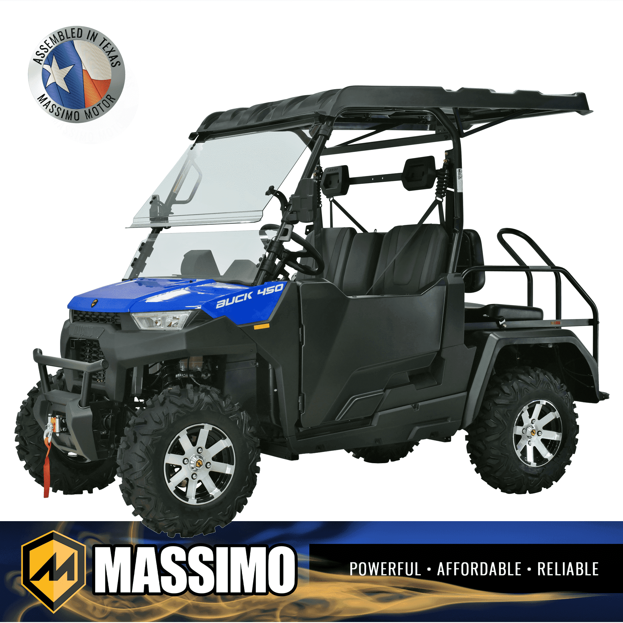 Massimo Buck 450X Side by Side UTV 4 Seat EFI 4 Stroke 352cc/25 HP with ...
