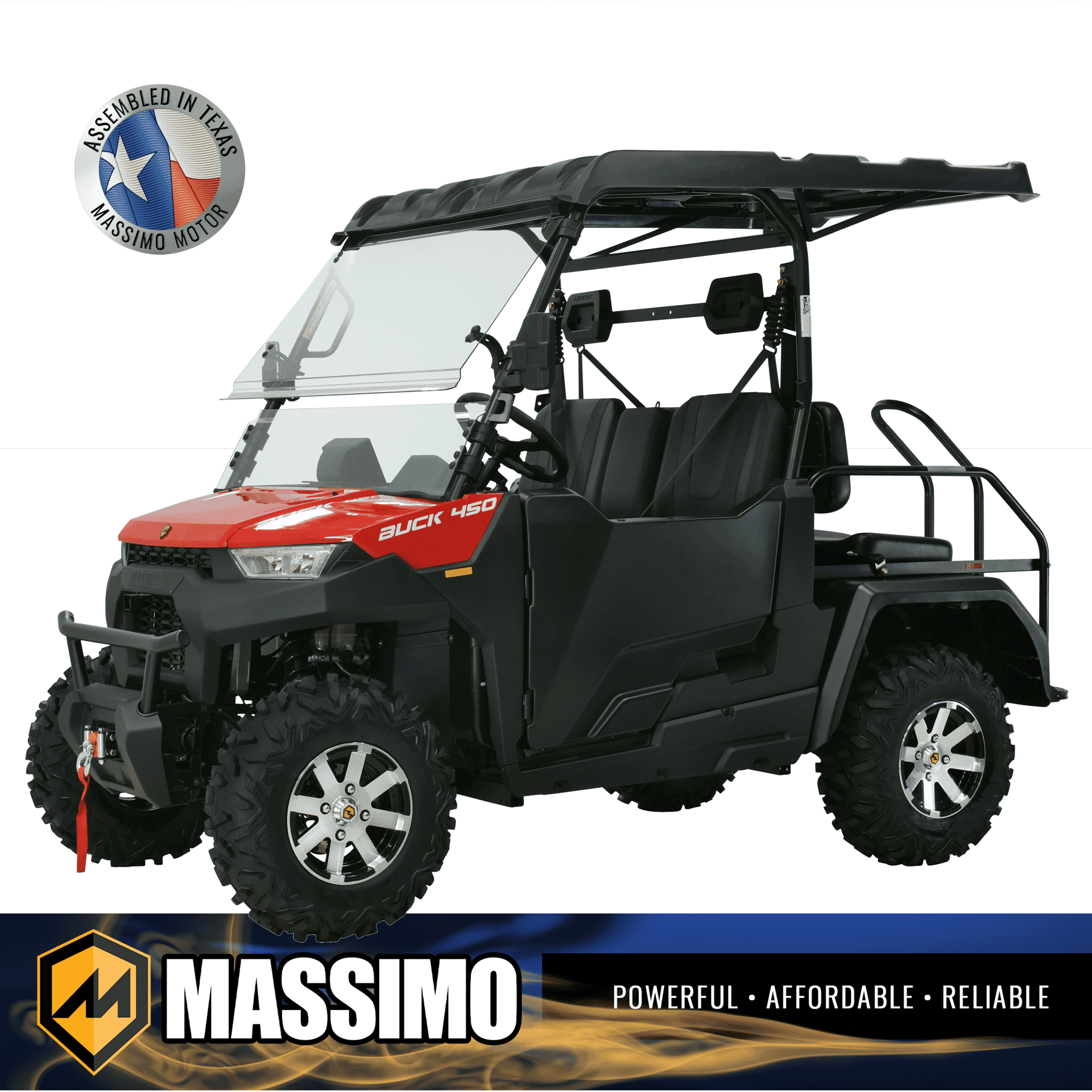 Massimo Buck 450X Side by Side UTV EFI 4 Stroke 352cc/25 HP with ...