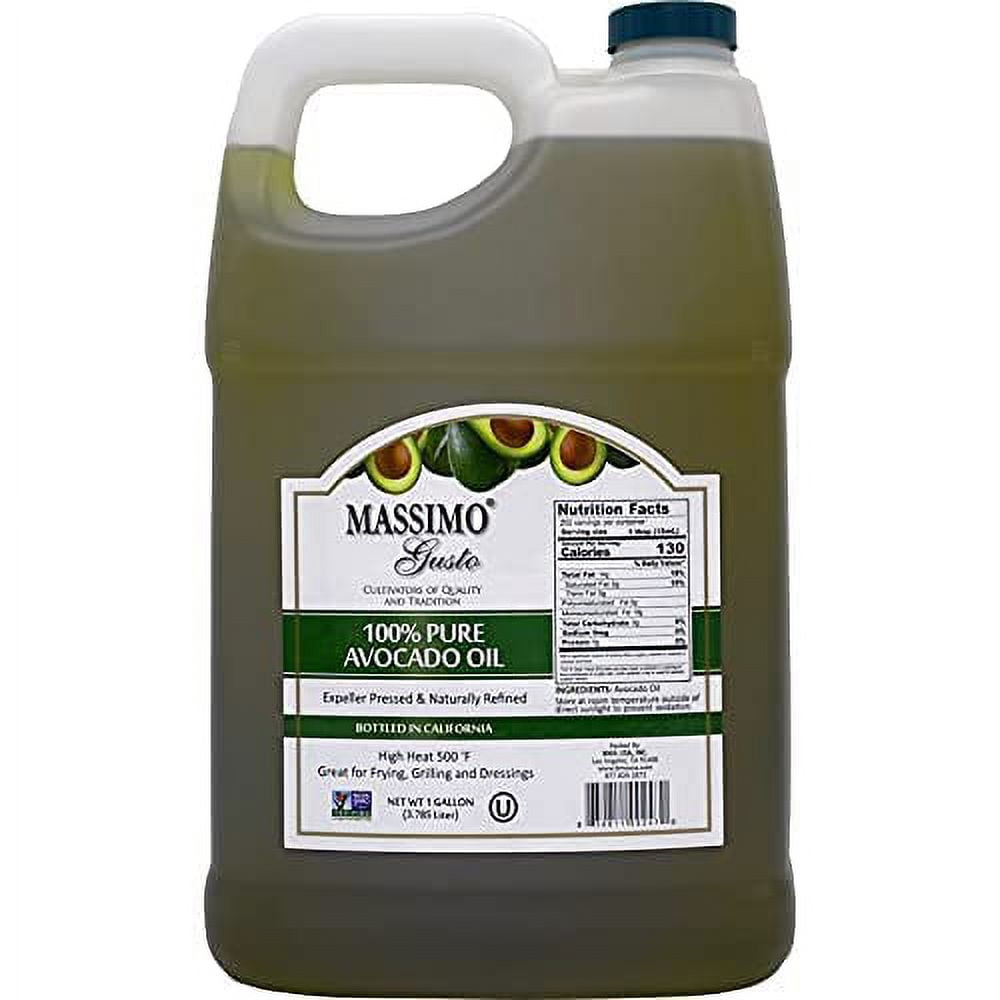 Massimo Gusto Food Service - Avocado Oil - 1 Gallon (128 FL OZ ...