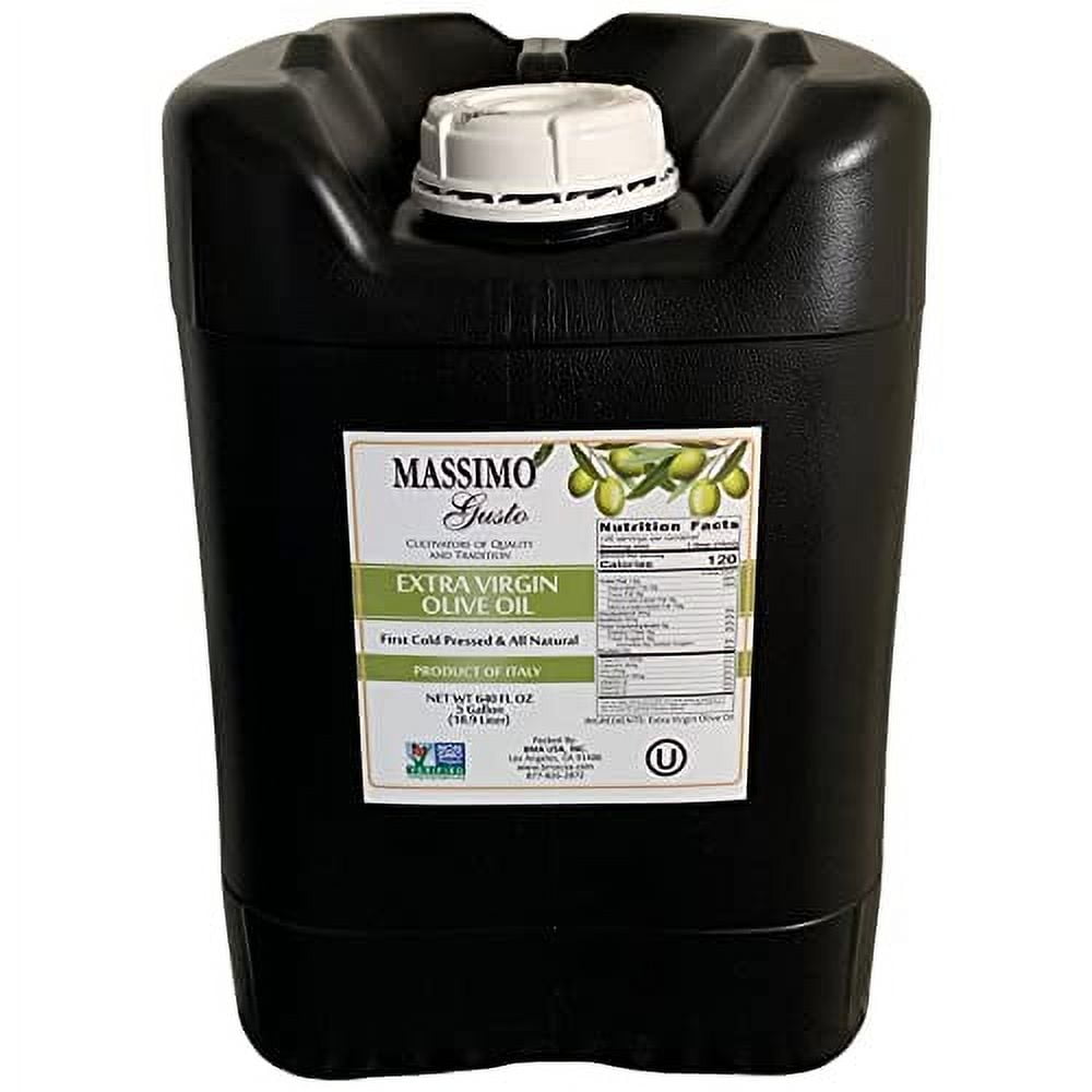 Massimo Gusto Food Service - Extra Virgin Olive Oil - 5 Gallon Bulk ...