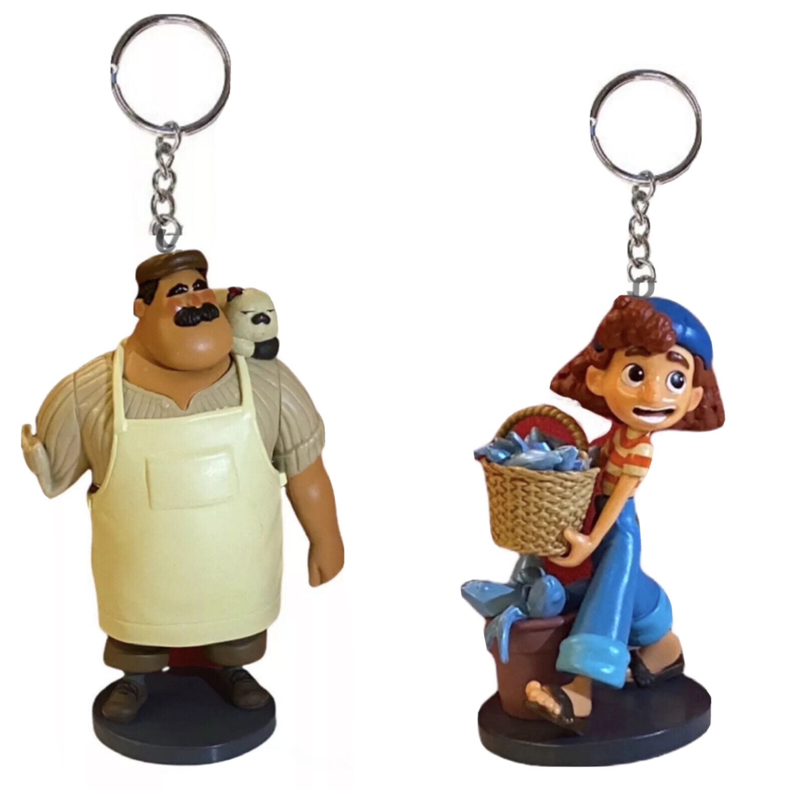 Massimo Machiavelli & Giulia Key Ring Keychain PVC Ornament Figure Luca ...